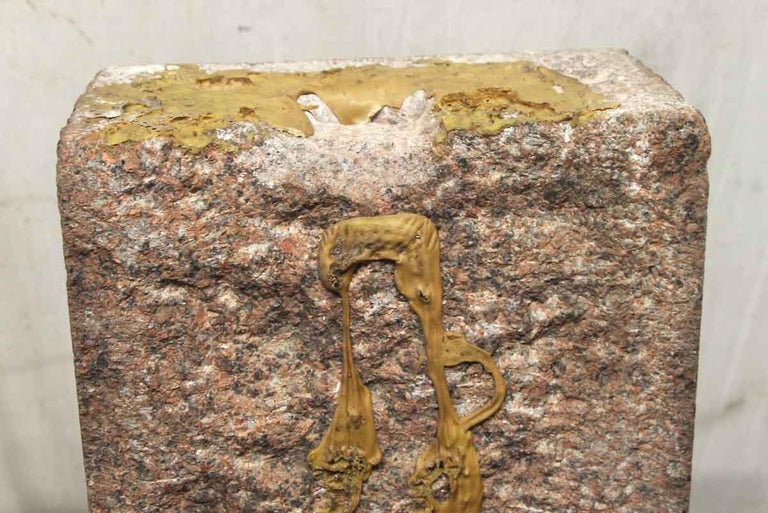 1960s Pair of Rectangular Solid Granite Column Pilasters For Sale at ...