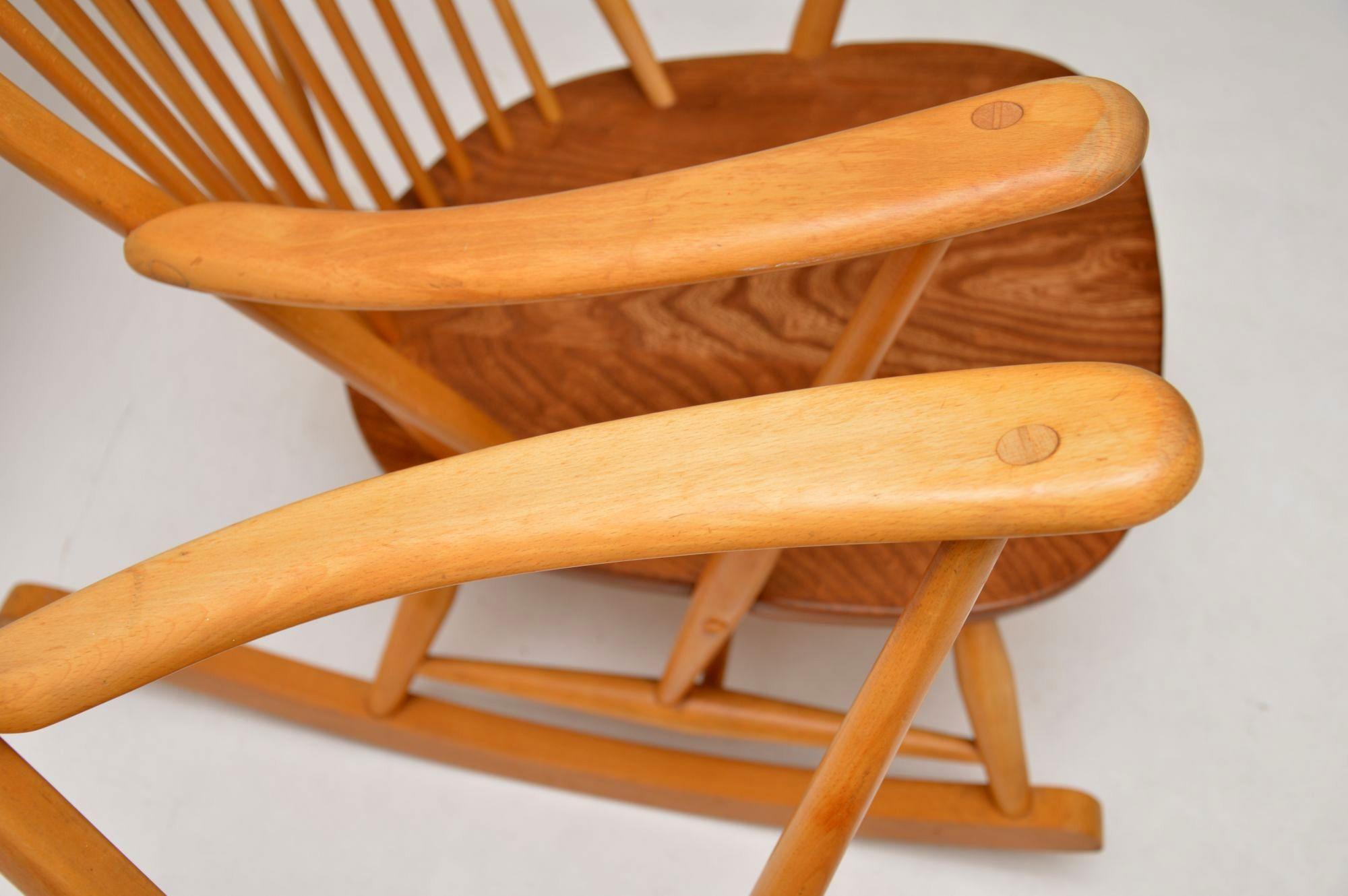 1960s Pair of Solid Elm Rocking Armchairs by Ercol at 1stDibs | 1960s ...