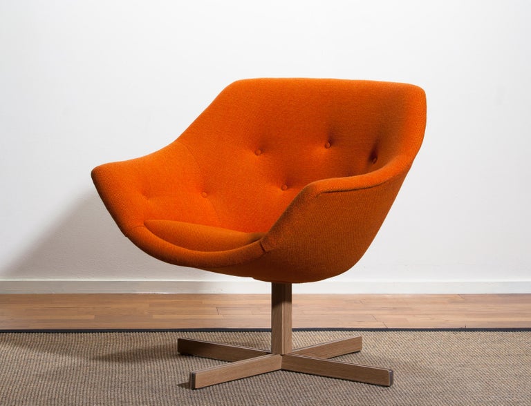 1960s, Pair of Swivel Club Lounge Armchairs by Carl Gustaf Hiort Nanna ...