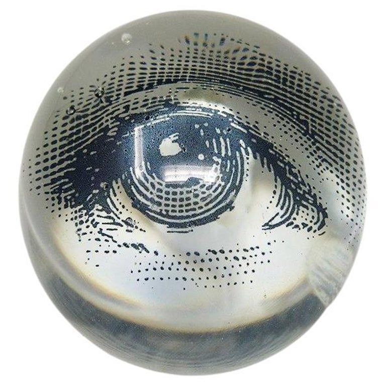 1960s Paperweight in Crystal by Piero Fornasetti. Made in Italy For ...