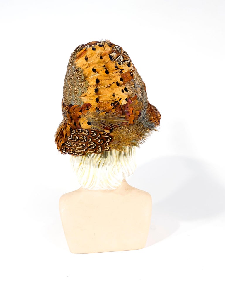 1960s Pheasant Feathered Hat at 1stDibs