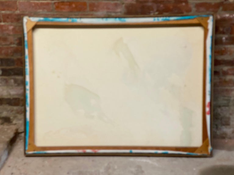 1960s Phillip Schreibman Style Spatter and Blow Psychedelic Painting ...
