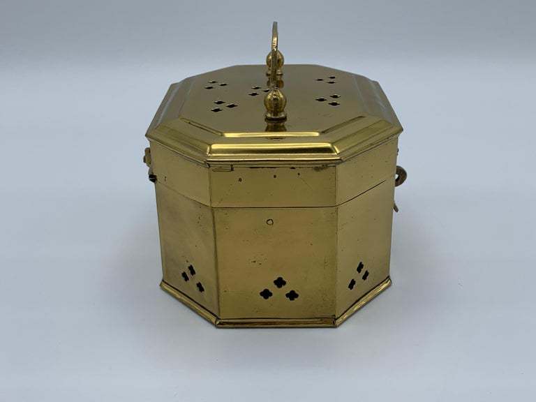 1960s Pierced Brass Cricket Box at 1stDibs