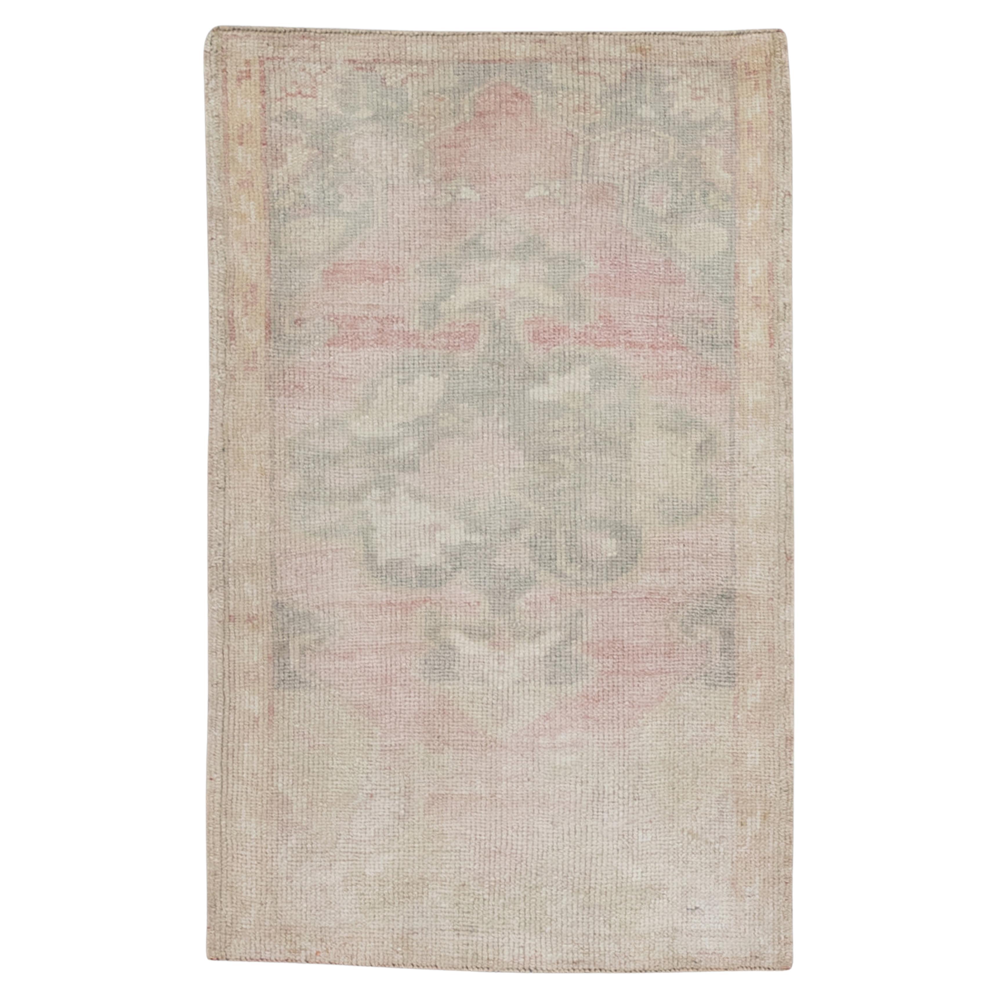 1960s Blue and Brown Vintage Turkish Mini Rug 1'9" x 2'10" For Sale at ...