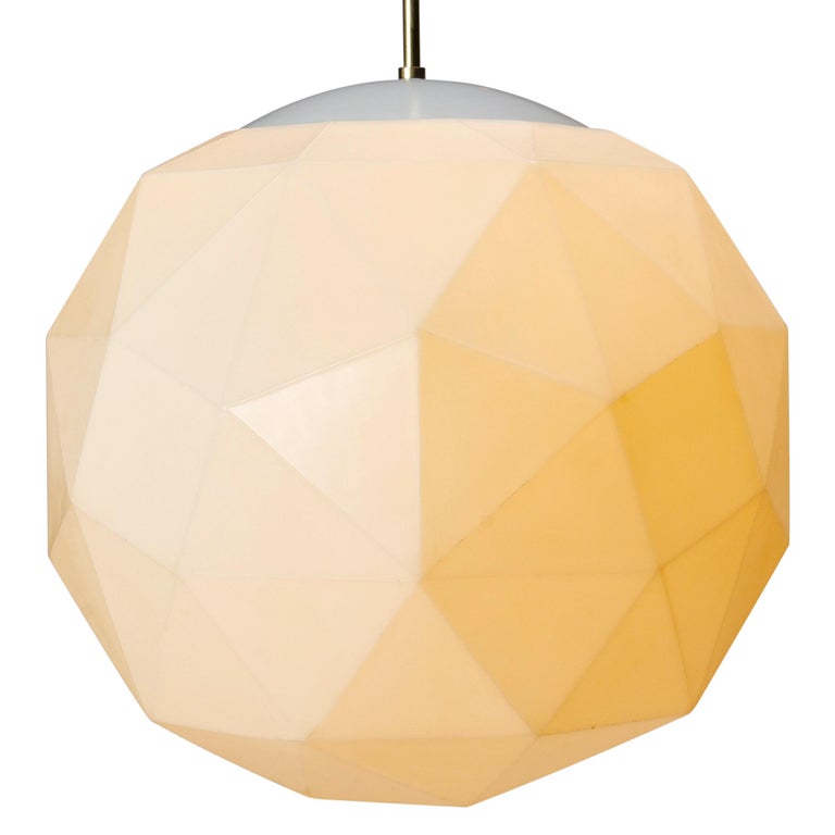 1960s Polyhedron Pendant Lighting Fixture at 1stDibs