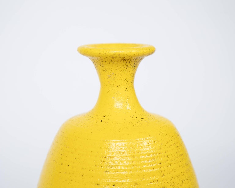 1960s Pop Art Yellow Ceramic Vase For Sale at 1stDibs | yellow vase ...