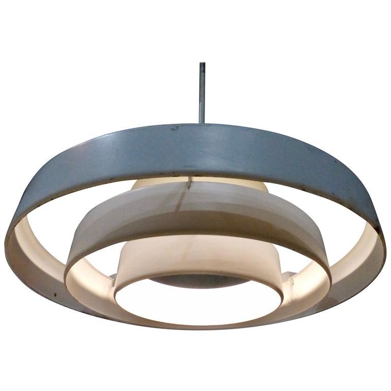 1960s Prescolite 'Saturn' Ring Pendant Light For Sale at 1stDibs ...