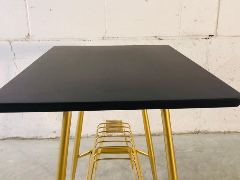 1960s Record Metal Stand Table For Sale at 1stDibs