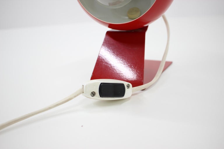 1960s Red Adjustable Table Lamp, Germany For Sale at 1stDibs
