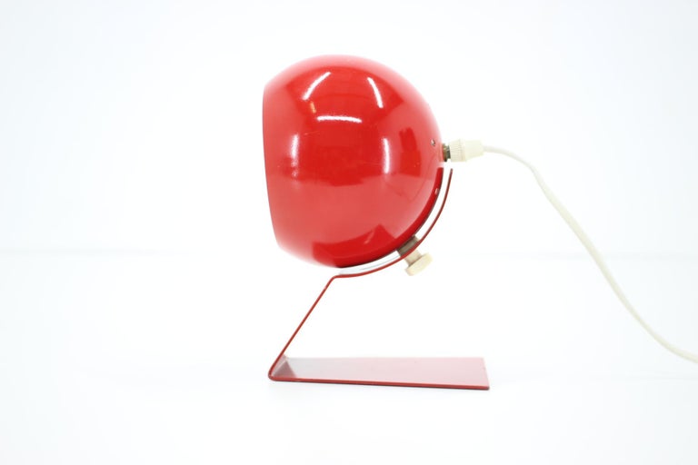 1960s Red Adjustable Table Lamp, Germany For Sale at 1stDibs