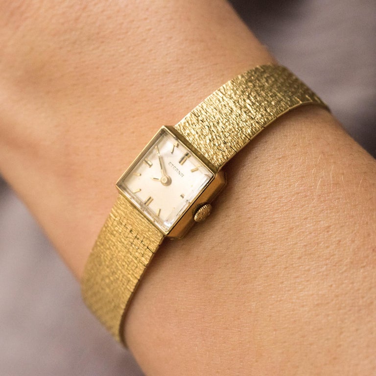 1960s Retro 18 Karat Yellow Gold Eterna Women's Watch at 1stDibs ...