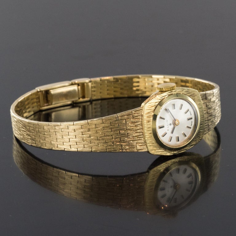 1960s Retro Yellow Gold Elgin Women's Watch at 1stDibs | elgin watches ...
