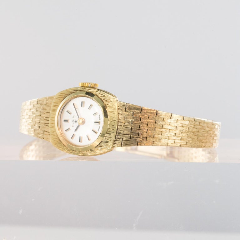 1960s Retro Yellow Gold Elgin Women's Watch at 1stDibs | elgin watches ...