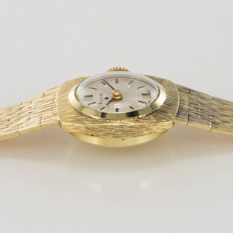 1960s Retro Yellow Gold Elgin Women's Watch at 1stDibs | elgin watches ...