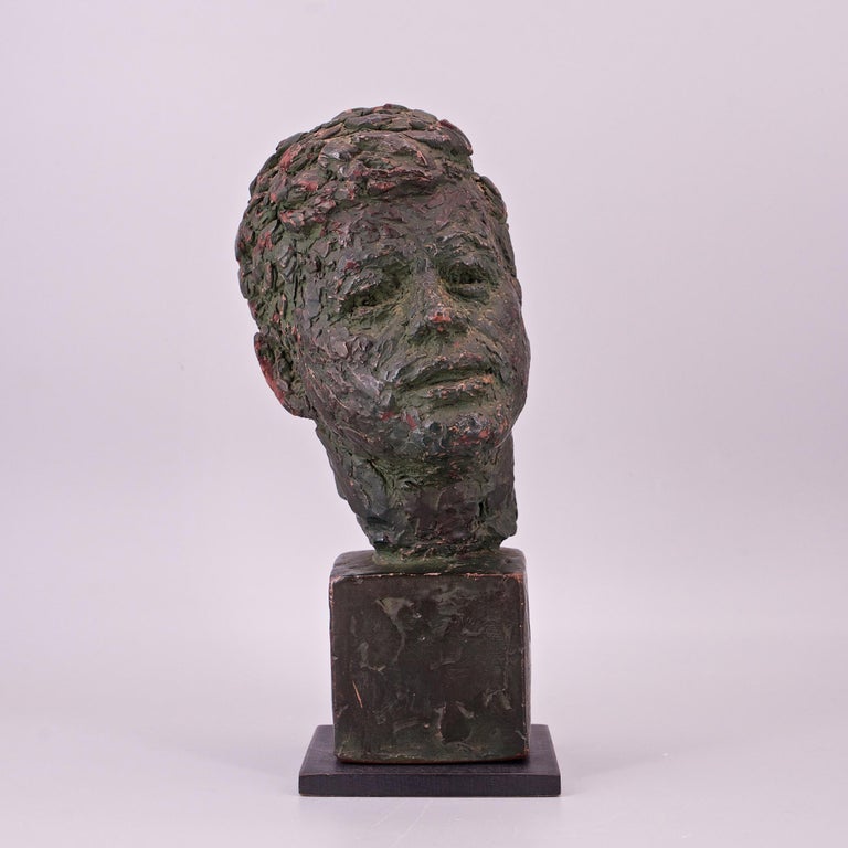 1960s Robert Berks Sculpture Bust John F Kennedy JFK Miami Beach Mid ...