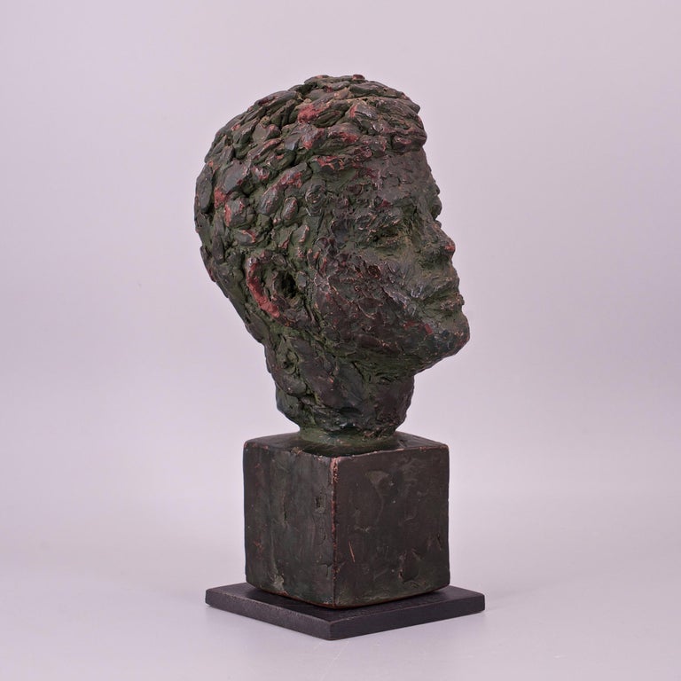 1960s Robert Berks Sculpture Bust John F Kennedy JFK Miami Beach Mid ...