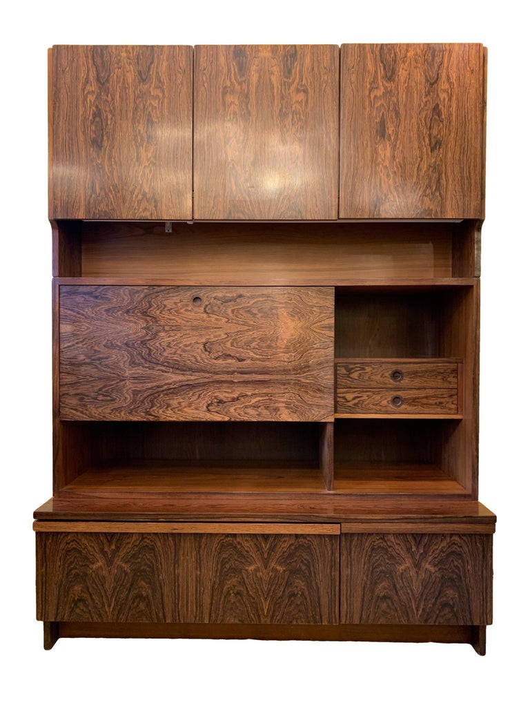1960s Robert Heritage for Archie Shine Rosewood Wall Unit for Heals ...