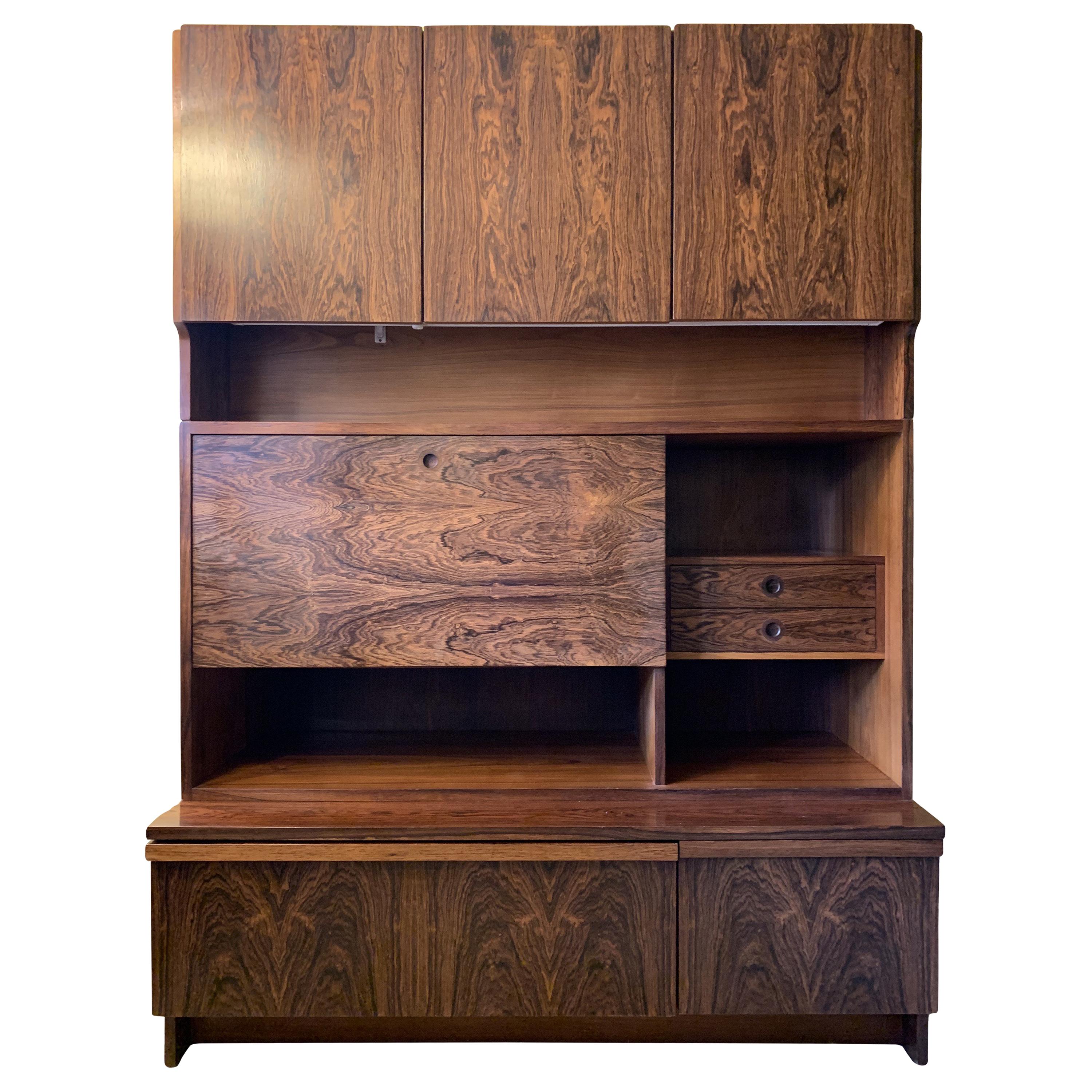 1960s Robert Heritage for Archie Shine Rosewood Wall Unit for Heals ...