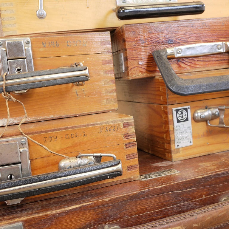 1960's Russian Industrial Scientific Equipment Boxes/Decorative Objects ...