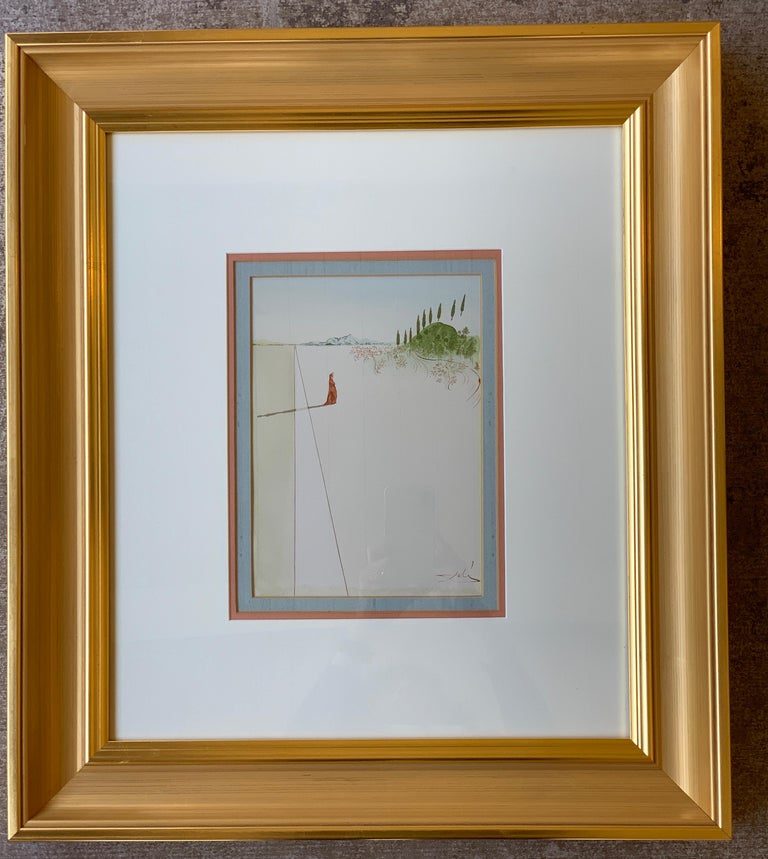 1960s Salvador Dali Signed Dante's Divine Comedy Inferno 1 Wood Block ...