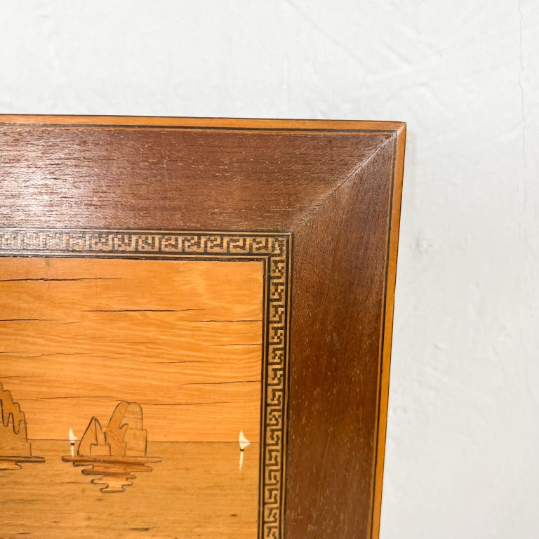 1960s Scenic Art Inlaid Wood Mosaic Marquetry Sorrento, Italy For Sale ...