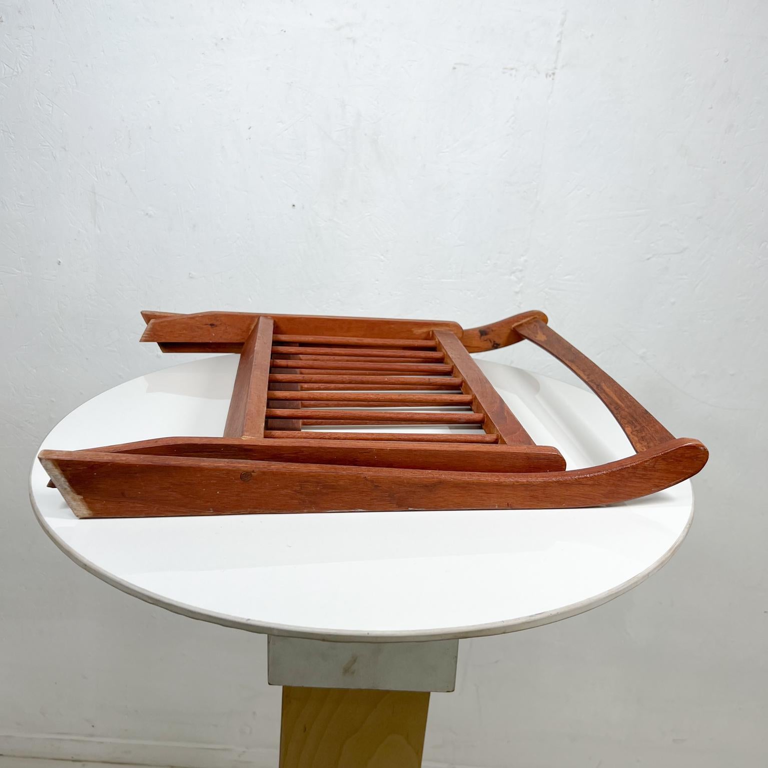 1960s Sculptural Solid Teak Wood Magazine Rack Modern Denmark For Sale ...