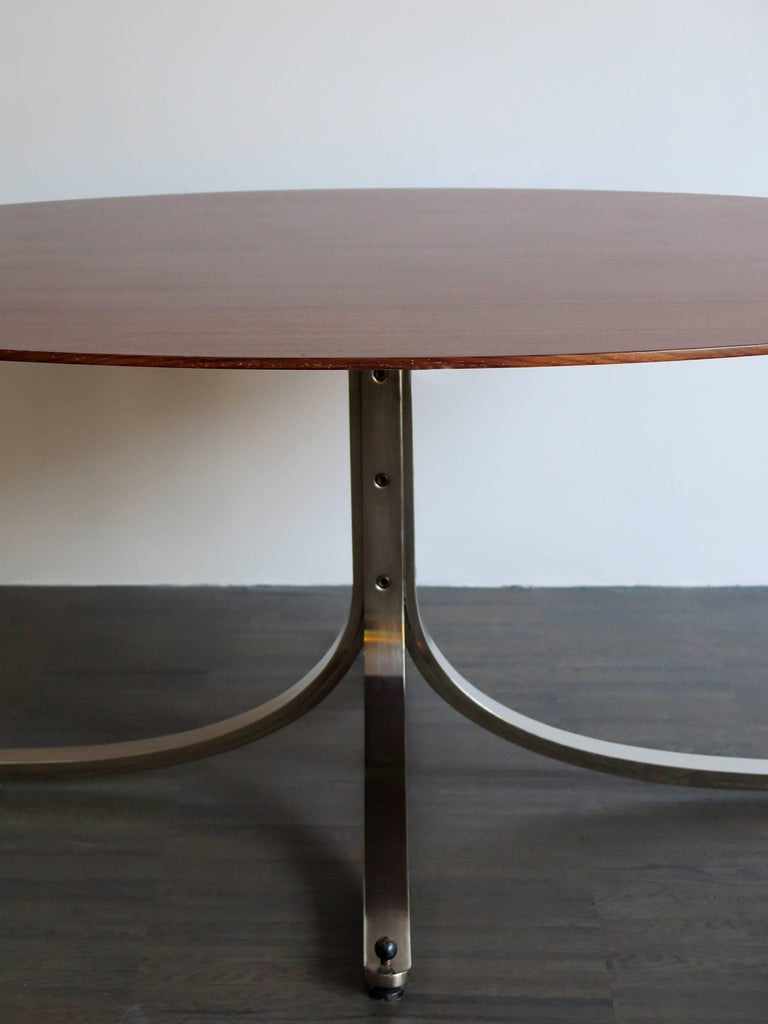 1960s Sergio Mazza Midcentury Italian Dining Rosewood Oval Table for ...