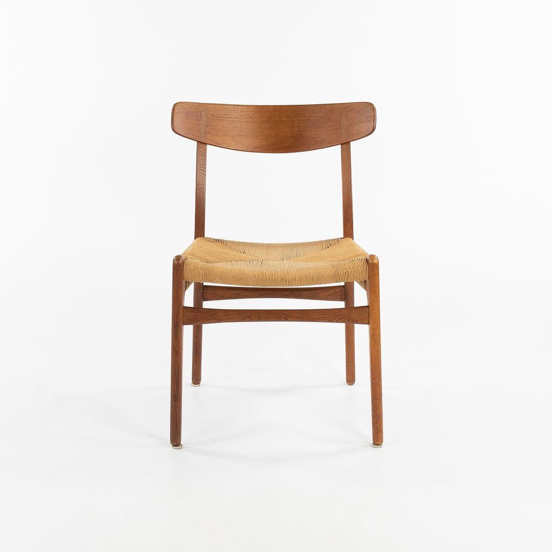 1960s Set of Four Hans Wegner for Carl Hansen and Son CH23 Dining Chairs in Oak For Sale at 1stDibs