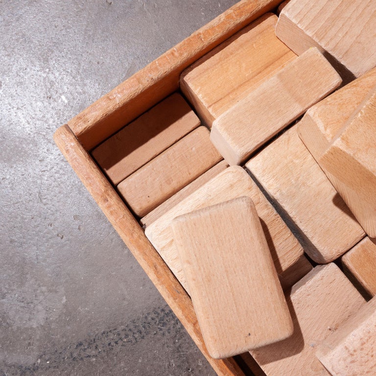 1960s Set of Large Scale Wooden Building Blocks at 1stDibs
