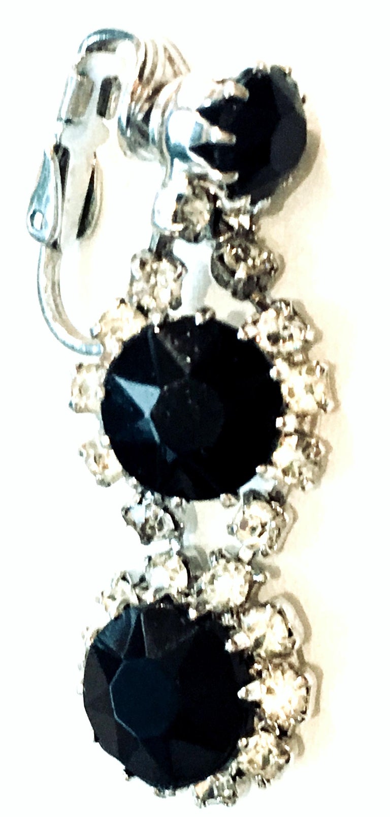 1960'S Silver and Austrian Crystal Demi-Parure S/4 By, Kramer Of New ...