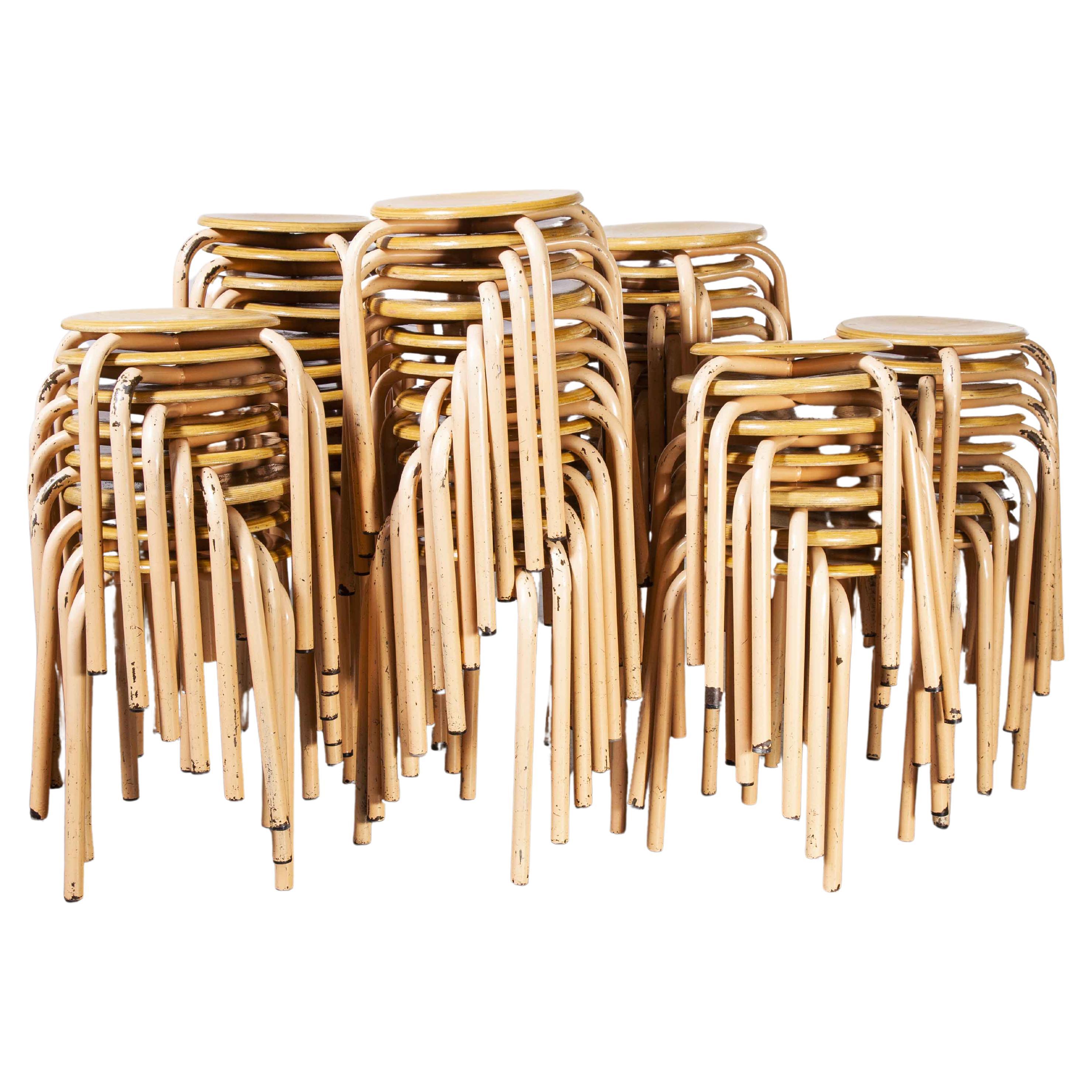 1950s French Mullca Vintage Stacking School/Dining Chairs Tapered Leg ...