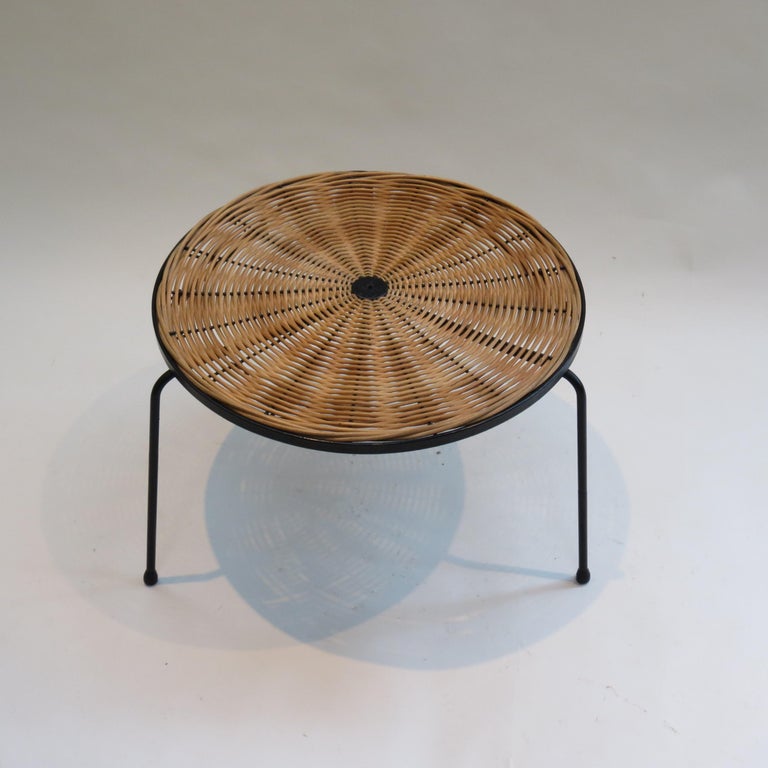1960s Small Rattan Wicker Table by Desmond Sawyer Designs at 1stDibs ...