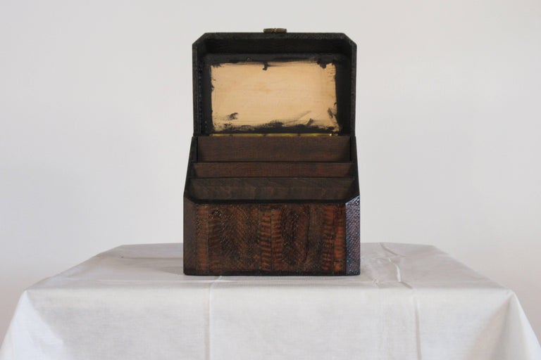 1960s Snakeskin Box For Sale at 1stDibs