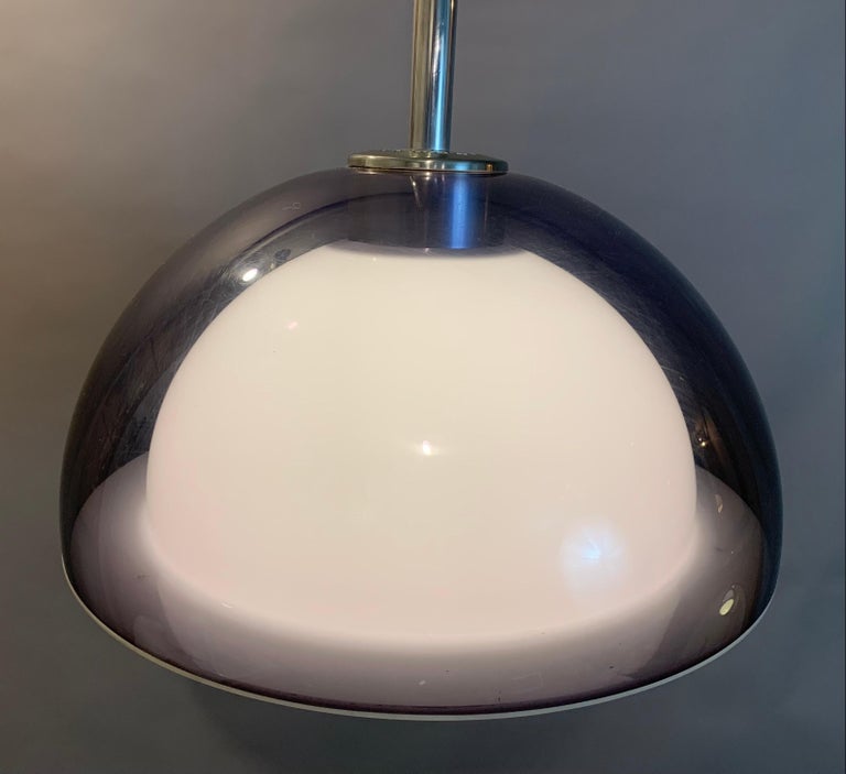 1960s Space Age Purple and White Robert Welch for Lumitron Hanging ...