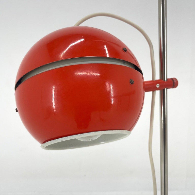 1960's, Space Age Red Floor Lamp, Germany For Sale at 1stDibs