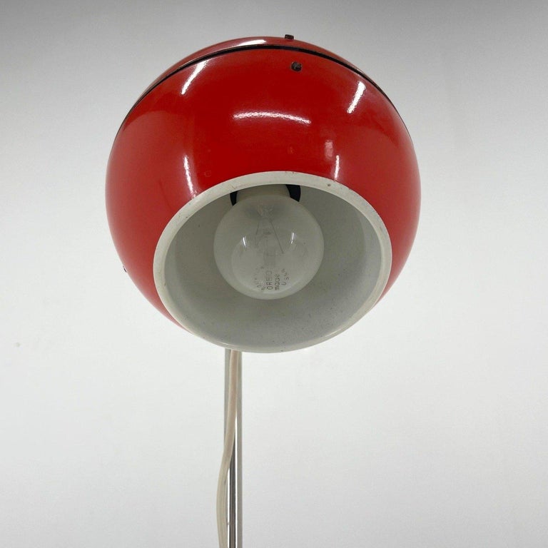 1960's, Space Age Red Floor Lamp, Germany For Sale at 1stDibs