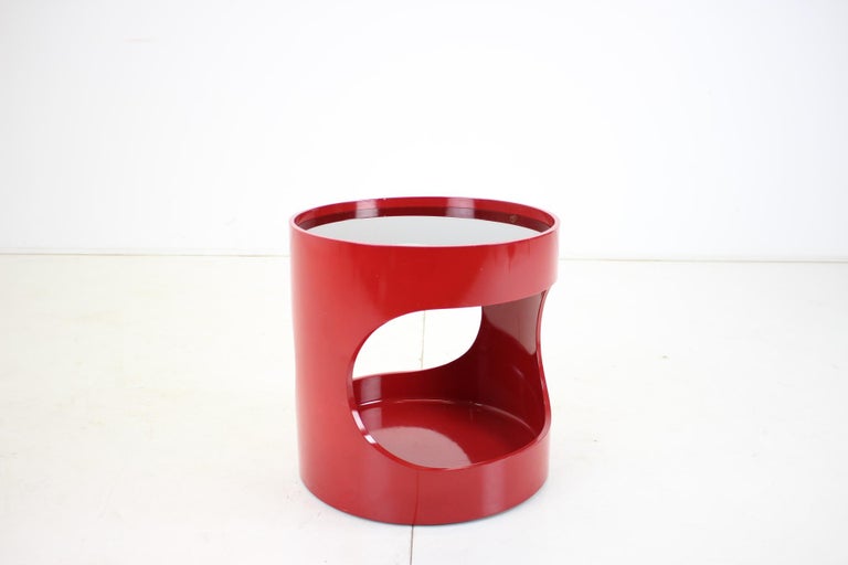 1960s Space Age Side Table "Luna" with Glass Top by Opal, Germany For ...