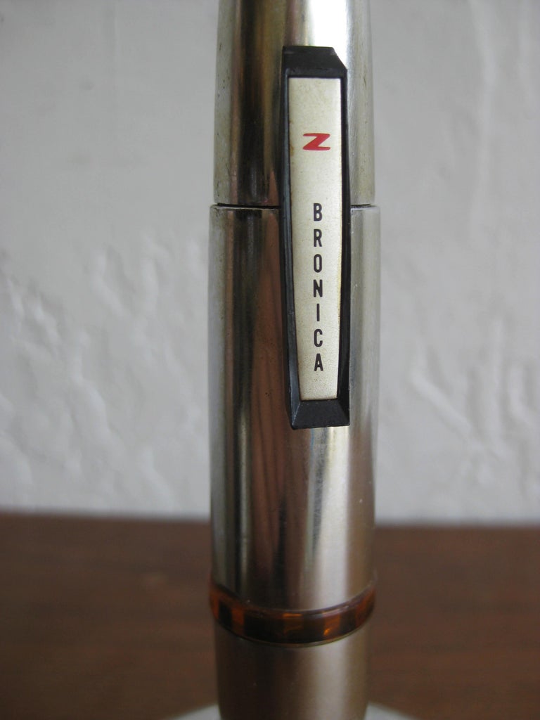 1960s Space Age Zenza Bronica Rocket Ship Globe Figural Desk Table ...