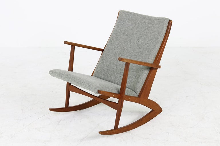 1960s Søren Georg Jensen Teak Rocking Chair, Mod. 97 Danish Modern ...