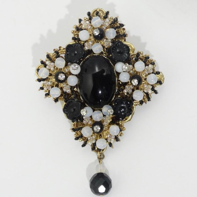 1960s Stanley Hagler Moonstone Brooch For Sale at 1stDibs