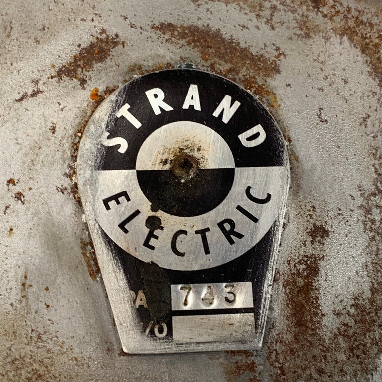 1960s Stripped and Polished Strand 743 Theatre Light on Vintage Wooden ...