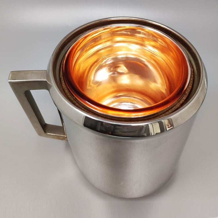 1960s Stunning Ice Bucket by Aldo Tura for Macabo. Made in Italy. For ...
