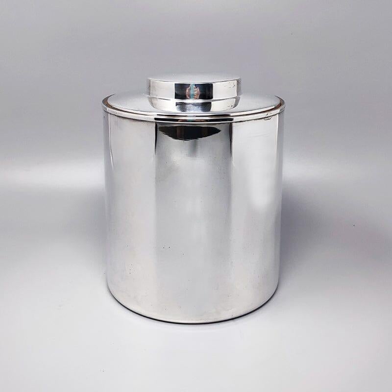 1960s Stunning ice bucket in stainless steel by Aldo Tura for Macabo at ...