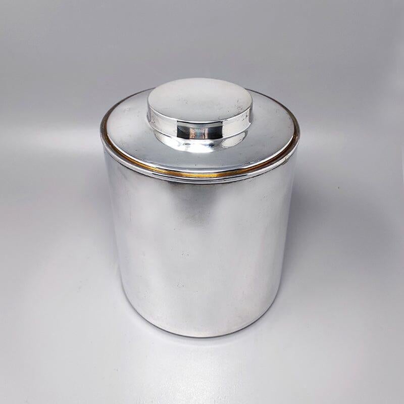 1960s Stunning ice bucket in stainless steel by Aldo Tura for Macabo at ...