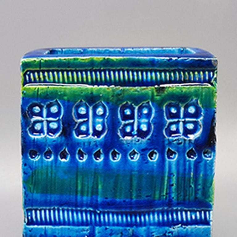 1960s, Stunning Vase by Aldo Londi for Bitossi "Blue Rimini Collection ...