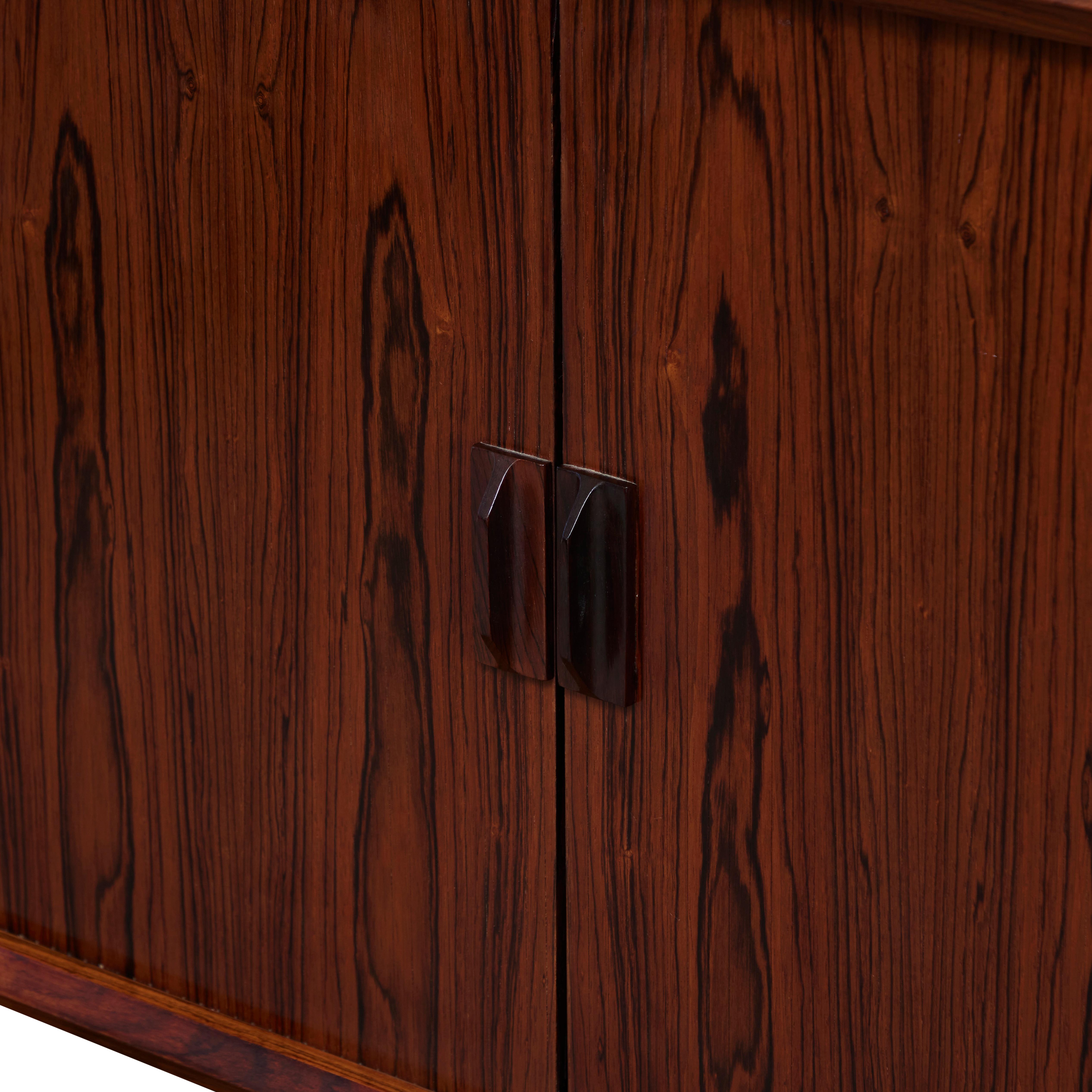 1960s Svend Aage Laresen Tambour Door Rosewood Credenza for Faarup ...