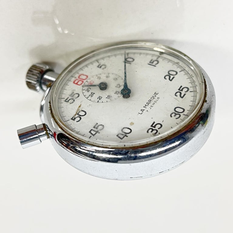 1960s Swiss Made La Marque 7 Jewels Pocket Timer Stopwatch Nonworking ...