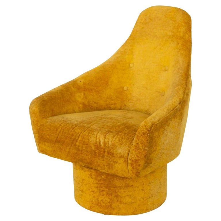 1960s Swivel Chair in the Style of Adrian Pearsall For Sale at 1stDibs