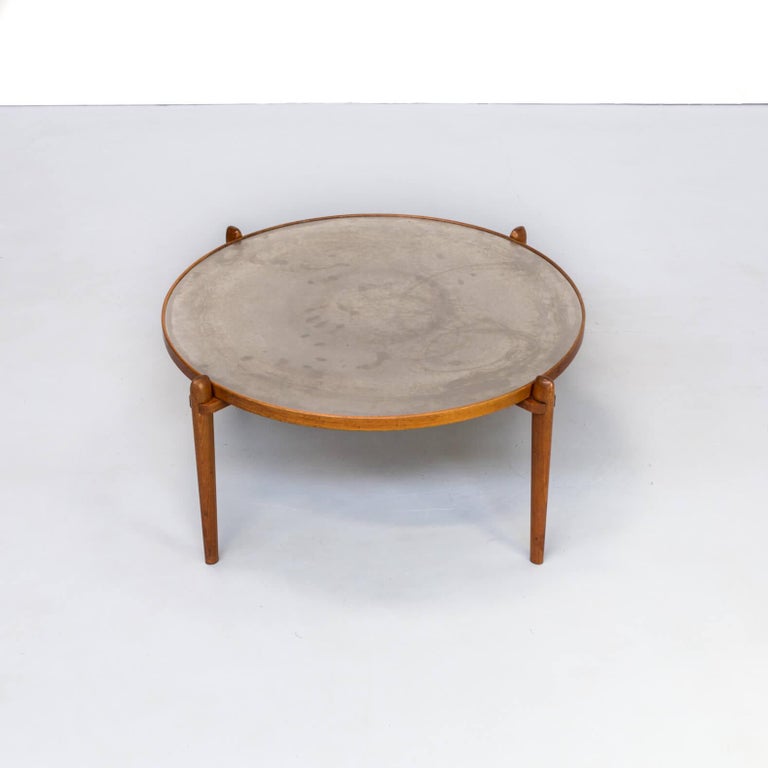 1960s Teak and Etched Metal Coffee Table by Heinz Lilienthal For Sale ...