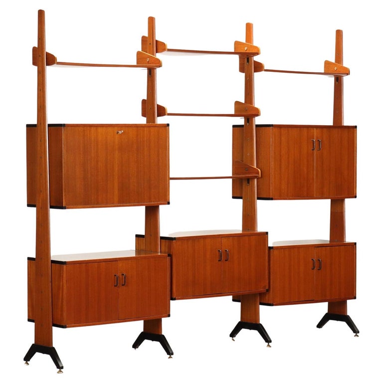 1960''s teak bookcase For Sale at 1stDibs